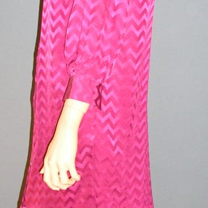 Vintage 90s, Pink, Silk, Chevron, Shift, Dress, by Frances Henaghan ...