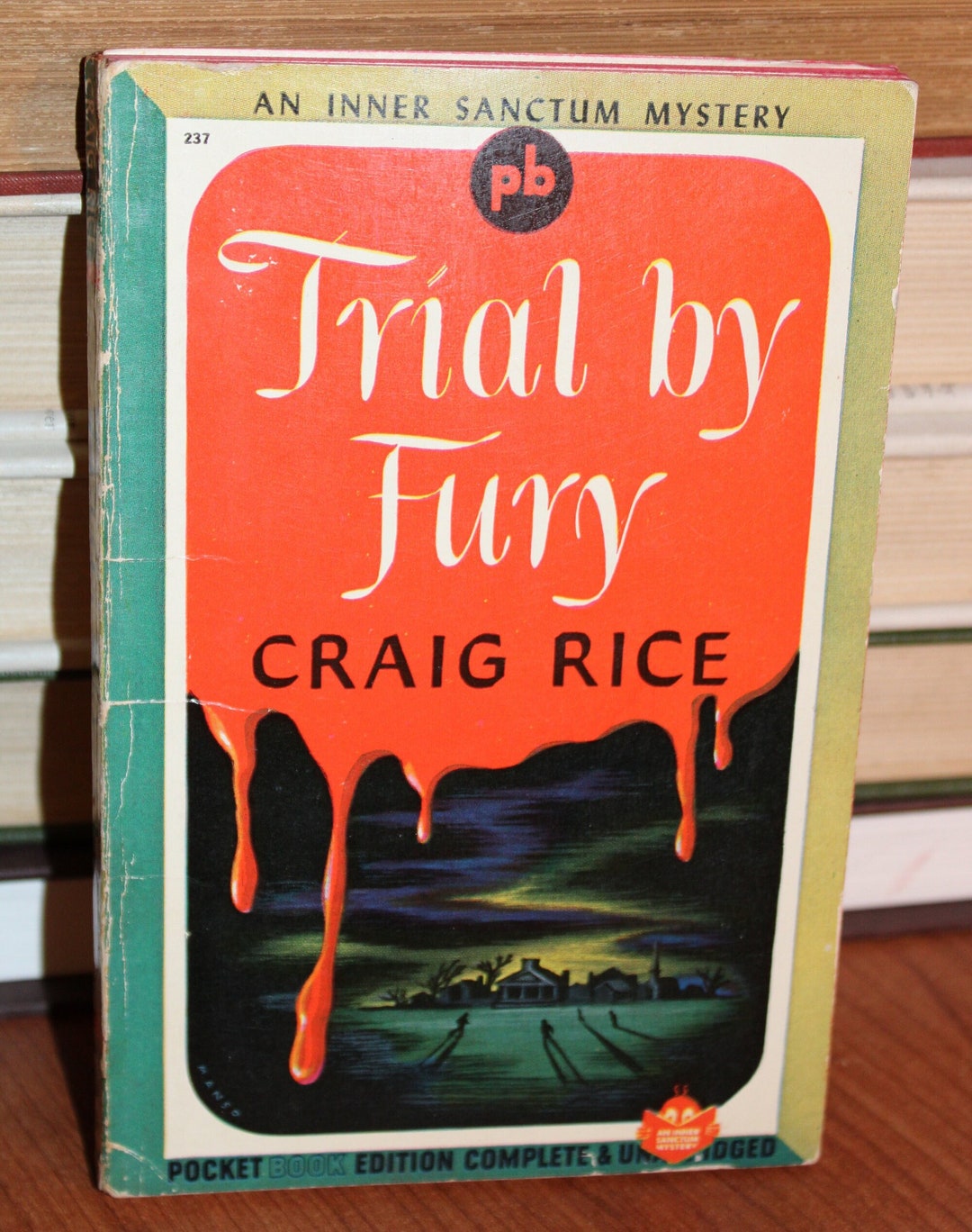 Vintage, 1945, Trial by Fury, by Craig Rice, Pulp Fiction, Mass ...