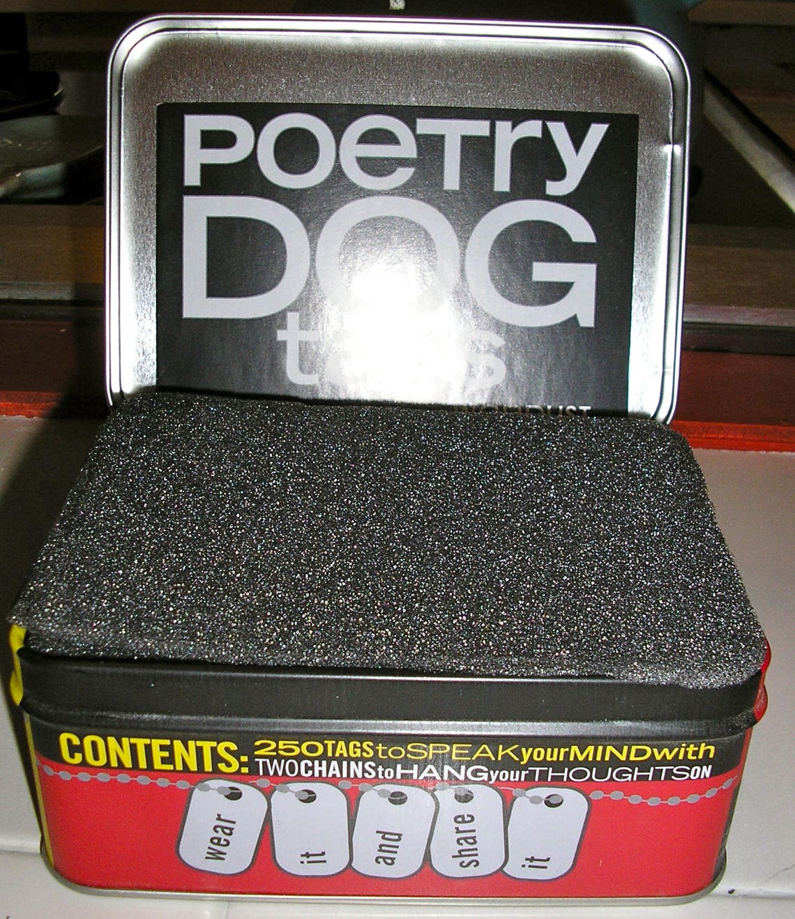 Sale Vintage, OOP, Poetry Dog Tags, Poetry Necklace, NIB, Complete ...