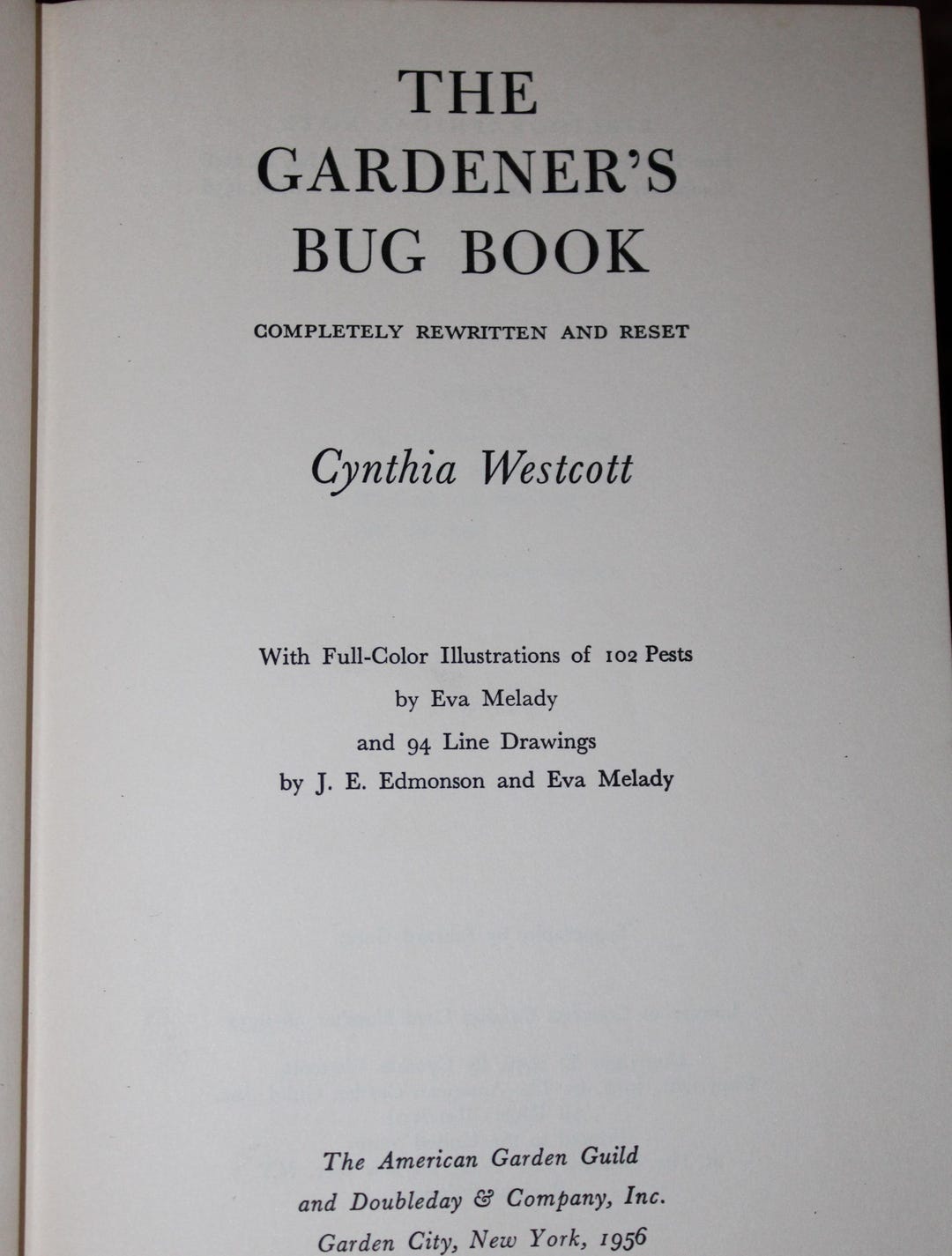 Vintage, 1956, the Gardener's Bug Book by Cynthia Westcott, Illustrated ...