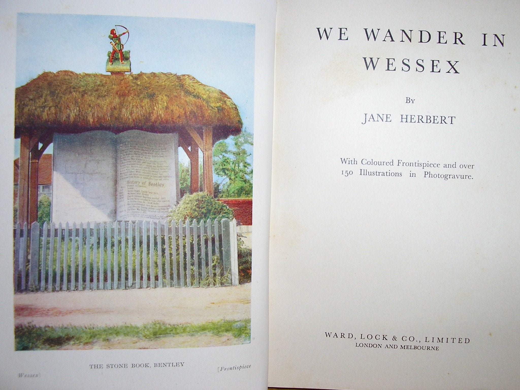 Vintage, 1947, We Wander in Wessex, by Herbert, Historical Guide to ...