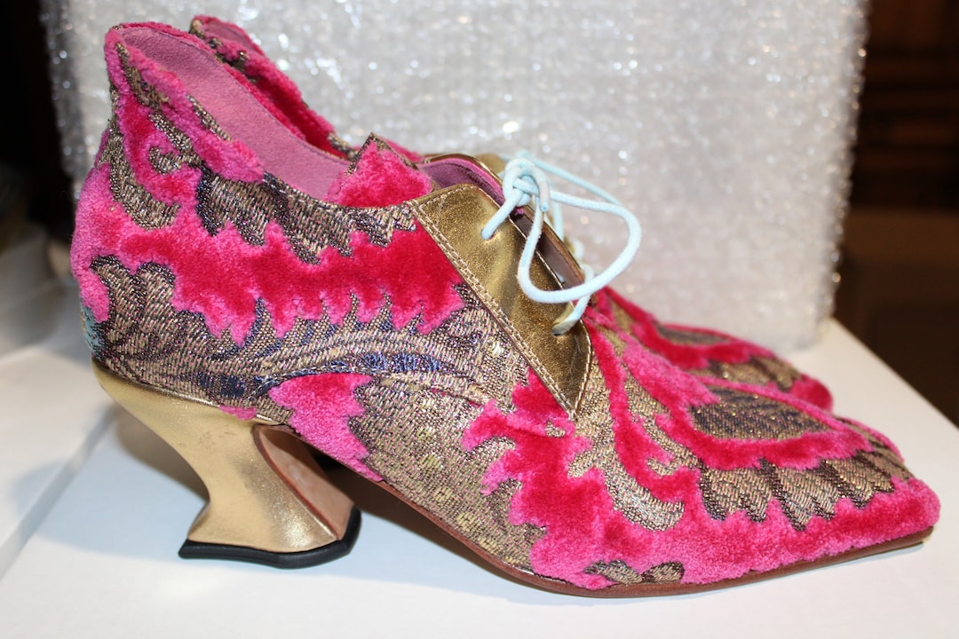 Fluevog, John Fluevog, Pink Tapestry, Majesty, Shoes, Tapestry Shoes ...