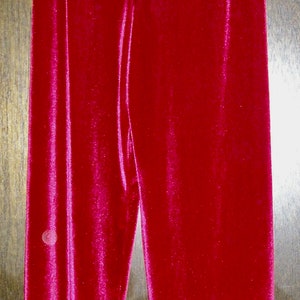 Vintage 80s, Red Velour, Pants and Top, Pants Set, Small, Medium ...