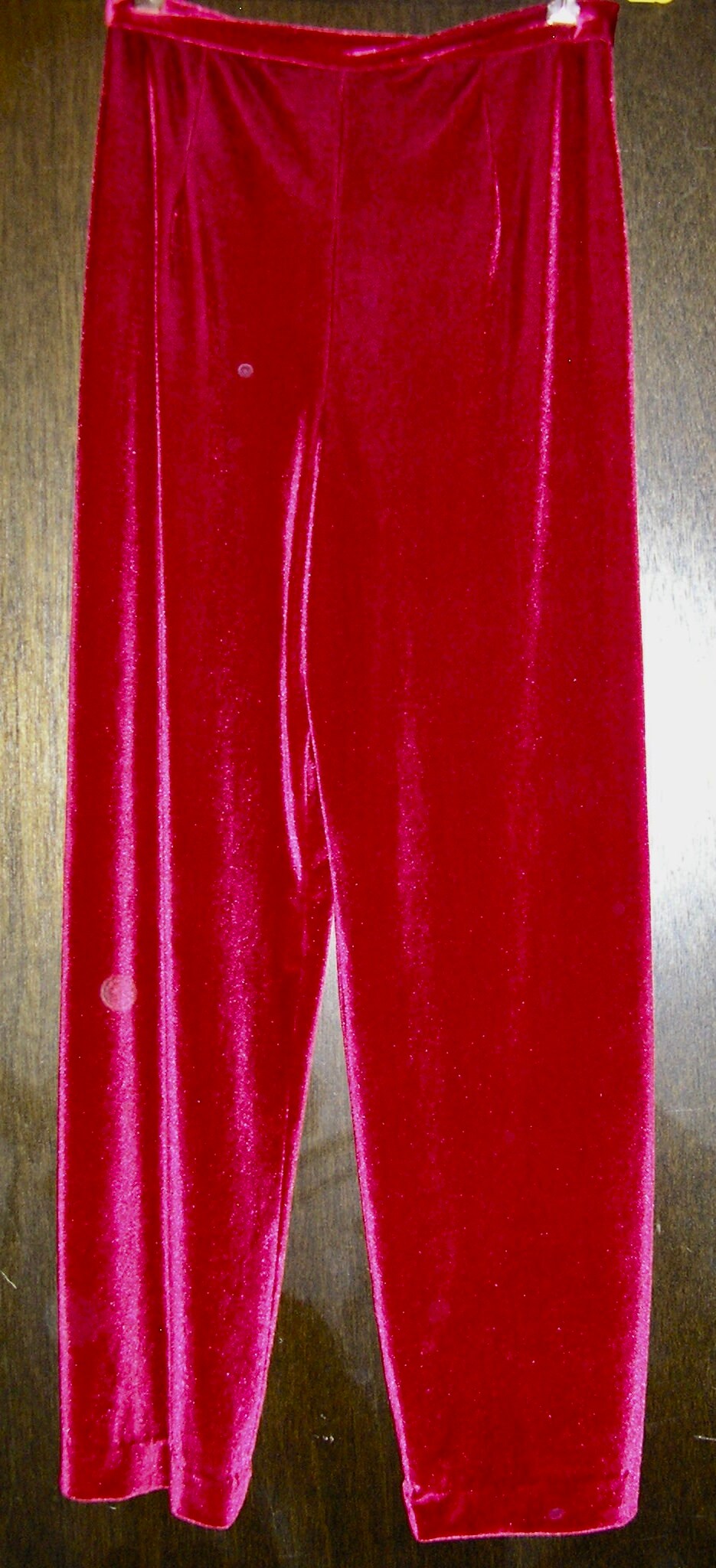 Vintage 80s, Red Velour, Pants and Top, Pants Set, Small, Medium ...