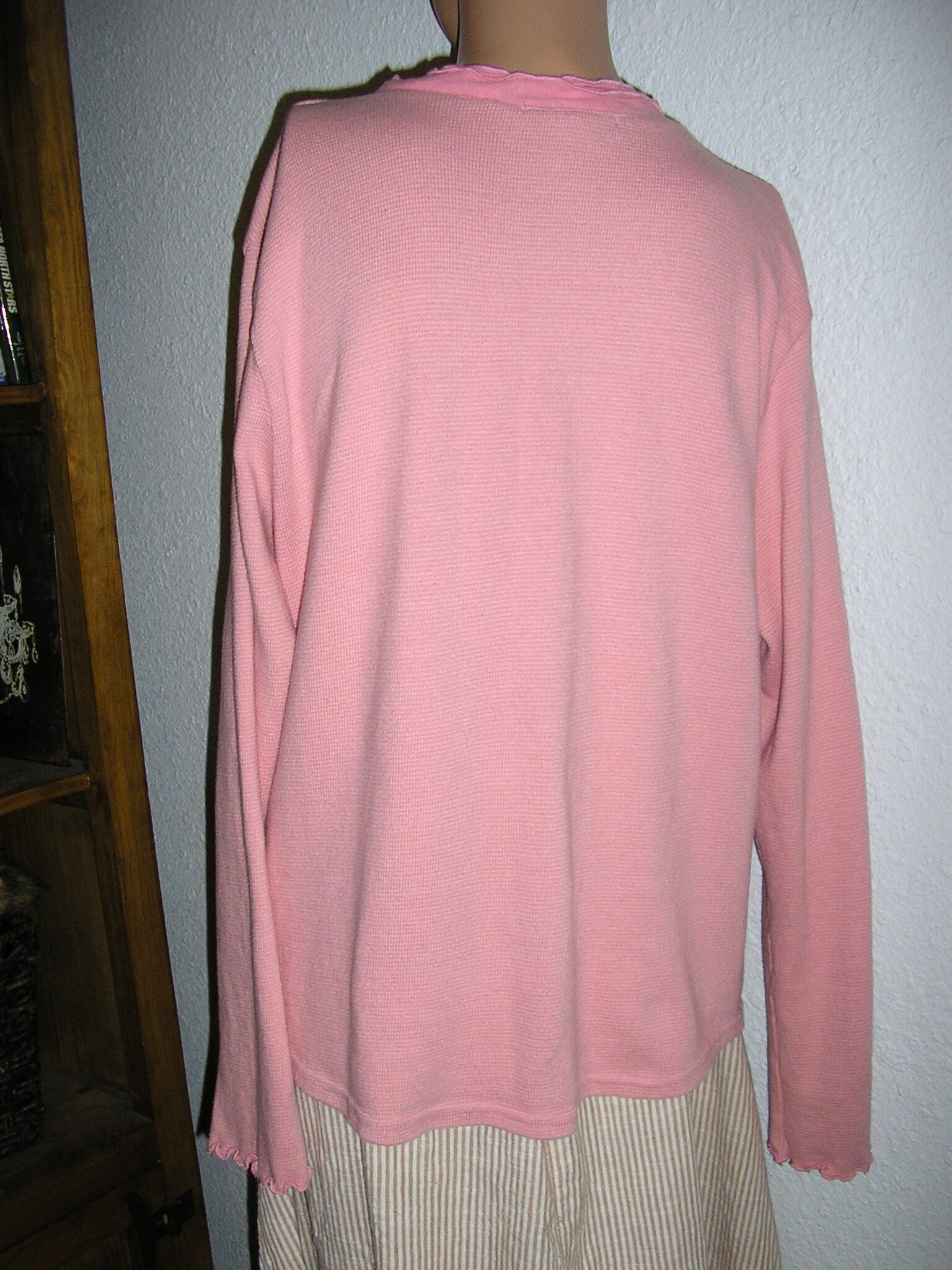 Vintage 90s, Rose Pink Cotton Sweater, Ruffles, Size Large, by Cut ...