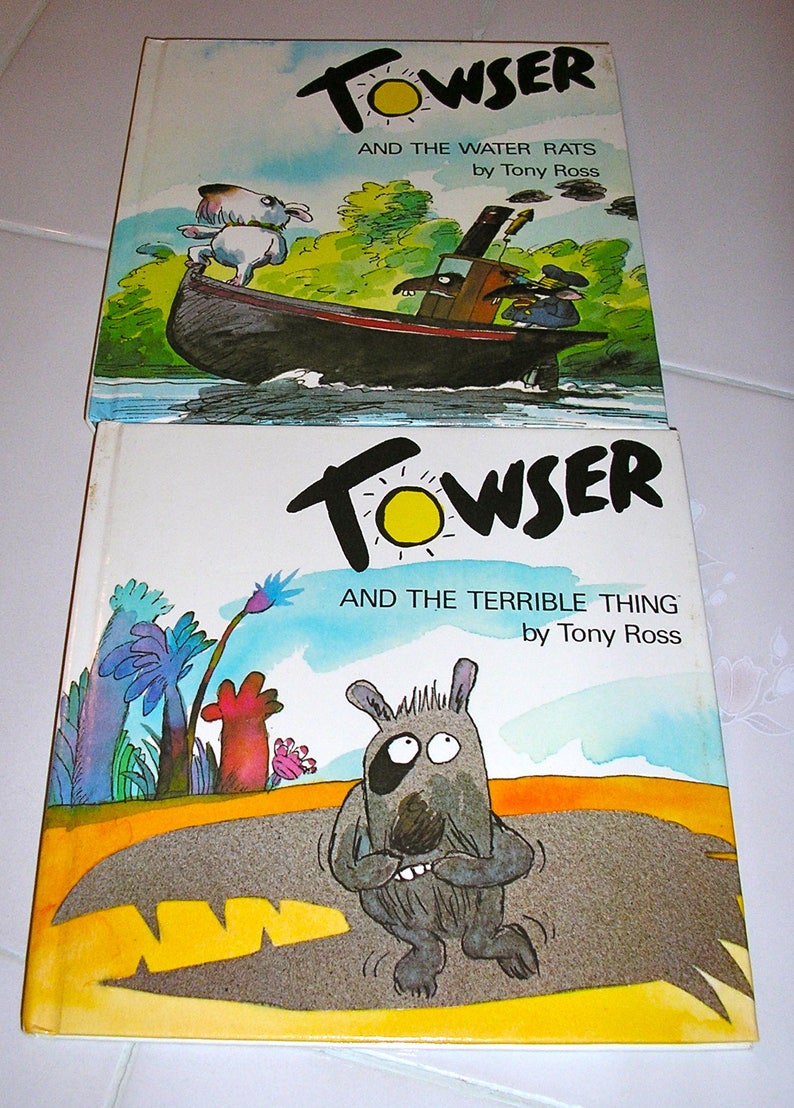 Vintage 1984, Children's Book Set, Towser and the Terrible Thing ...