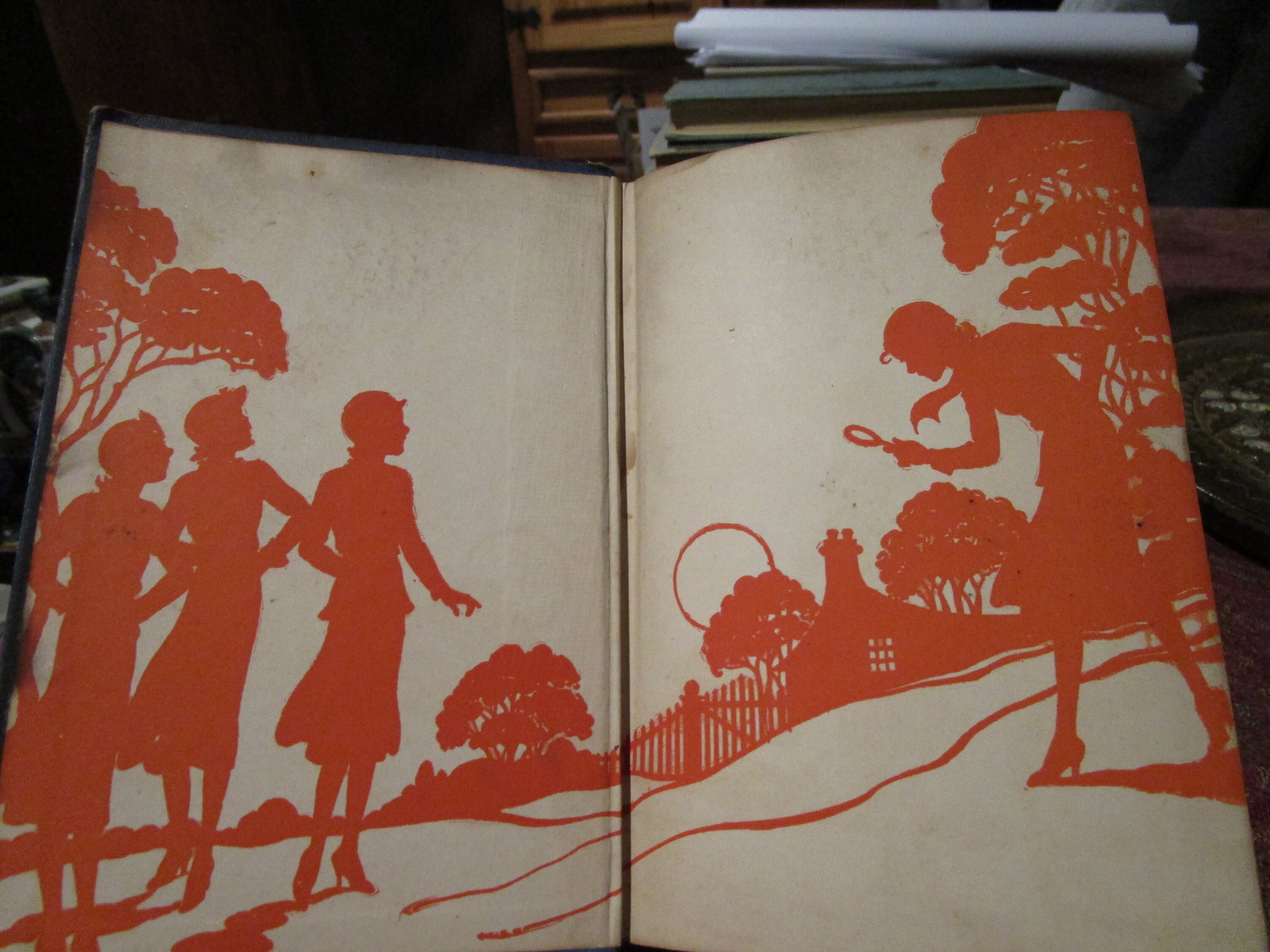 Antique, 40s, Nancy Drew, Clue of the Broken Locket, Orange Spyglass ...