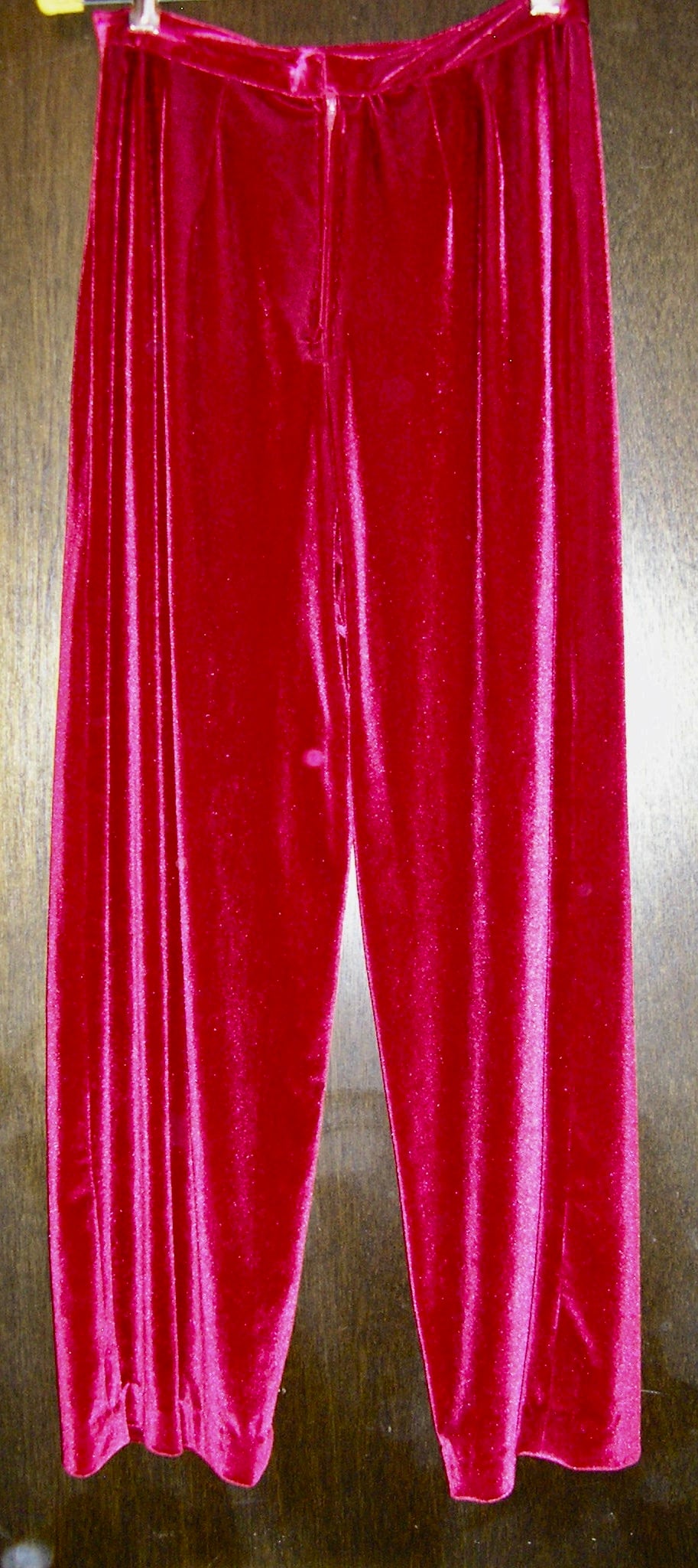 Vintage 80s, Red Velour, Pants and Top, Pants Set, Small, Medium ...