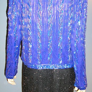 SALE Vintage 80s, Joan Leslie, Talbots, Purple, Beaded, Evening Formal ...