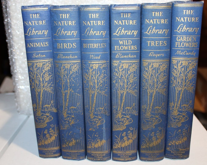 Antique, 1927, Nature Library, Set of Six, Complete Set, RARE, Nature ...