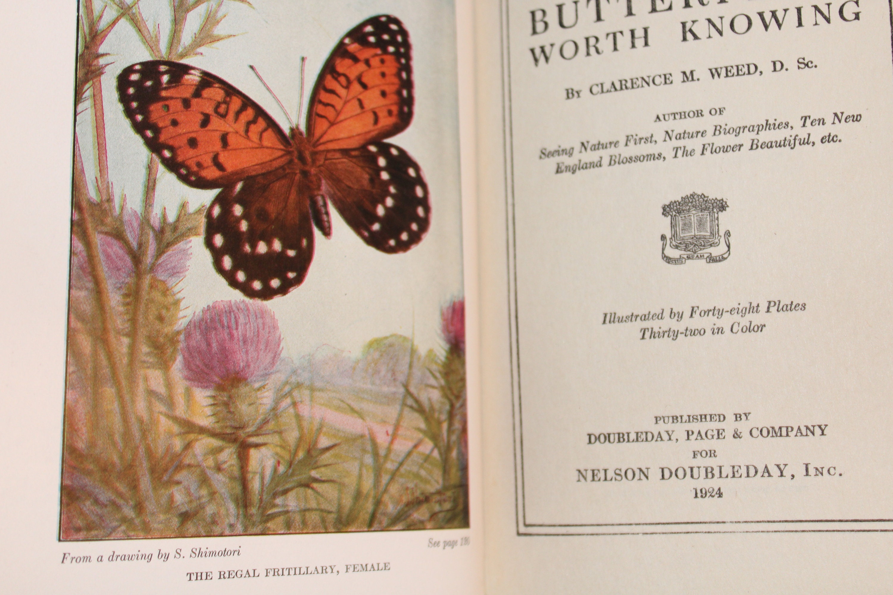 Antique, 1924, Little Nature Library, Butterflies Worth Knowing, by ...