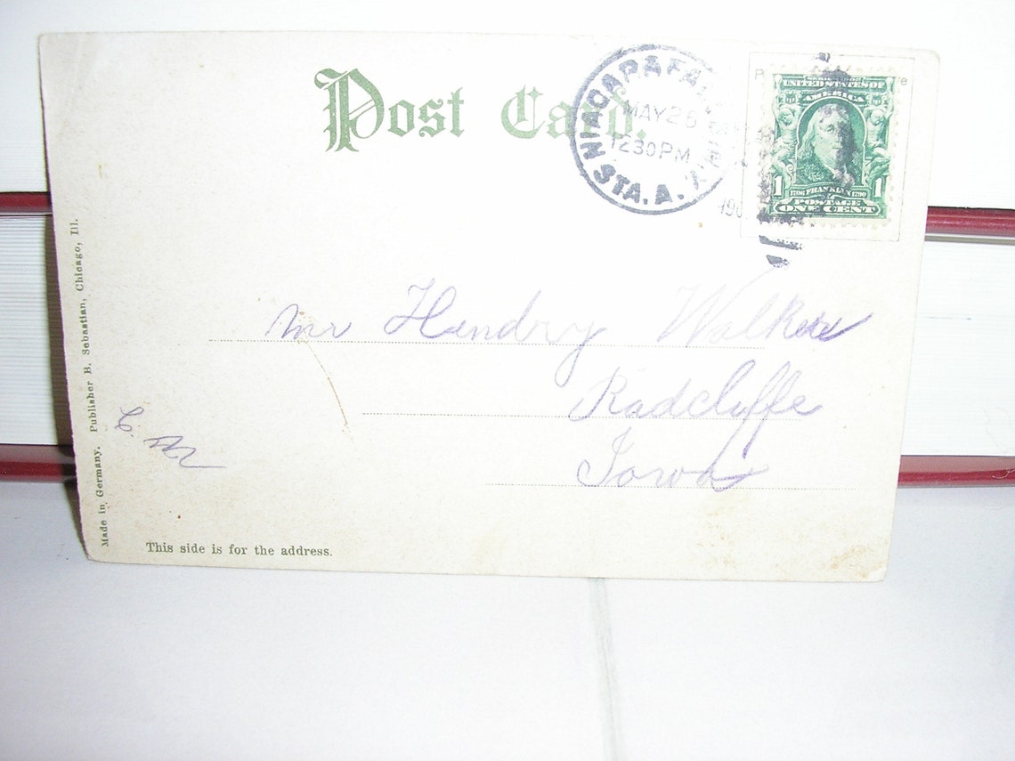 Antique Post Card, 1900s, Color Photo, Michigan Avenue, Chicago ...