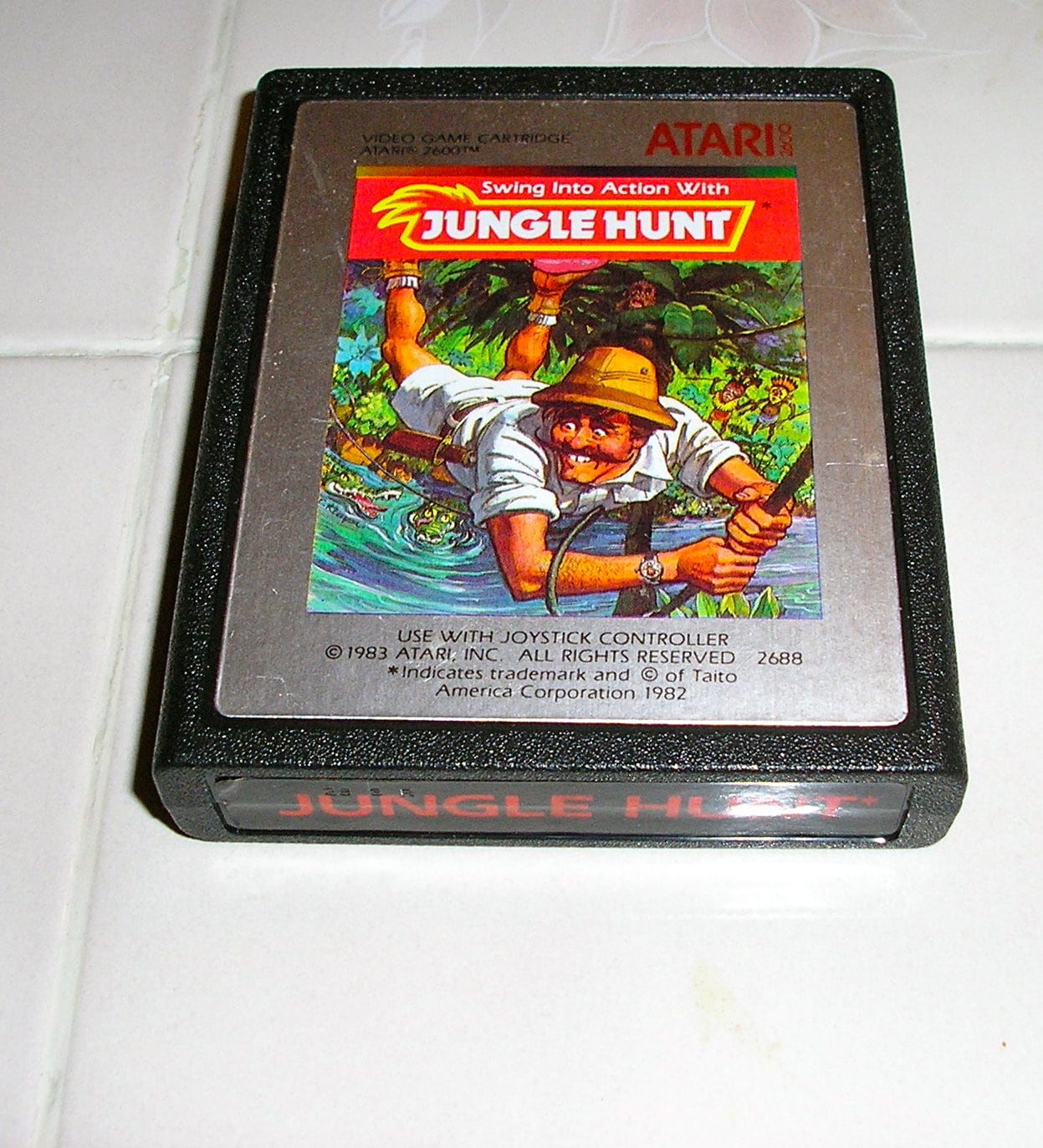 Vintage 80s, Atari 2600, Jungle Hunt Game Cartridge - Etsy