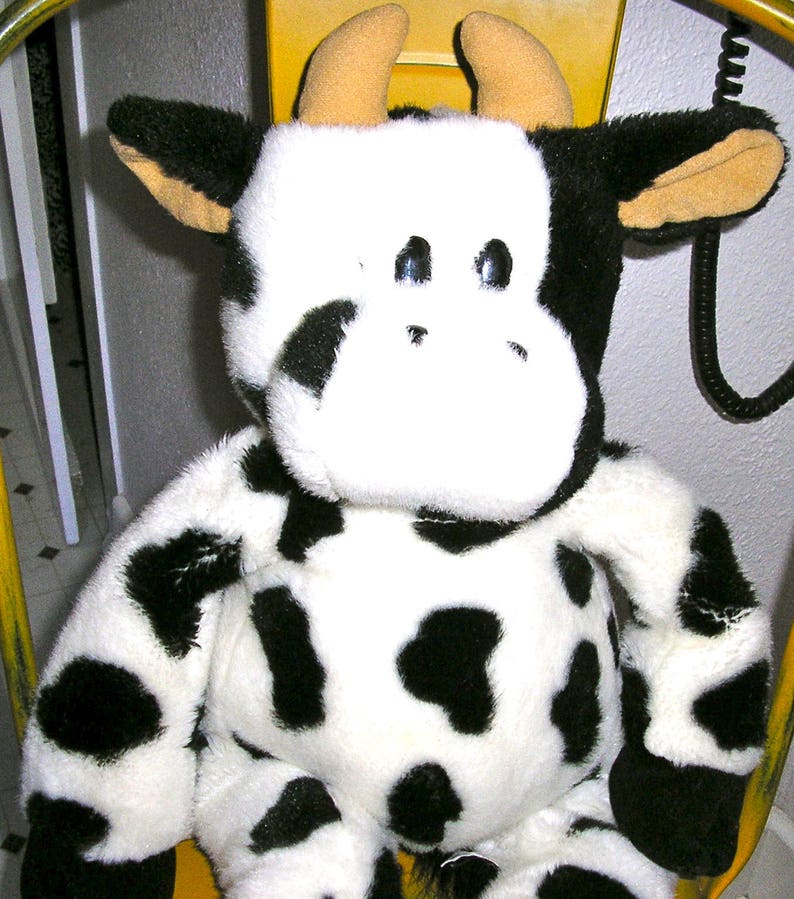 Vintage RARE 90s Gateway computer advertising plush cow | Etsy