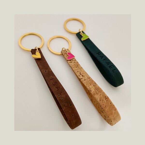 Cork Keychain - Etsy