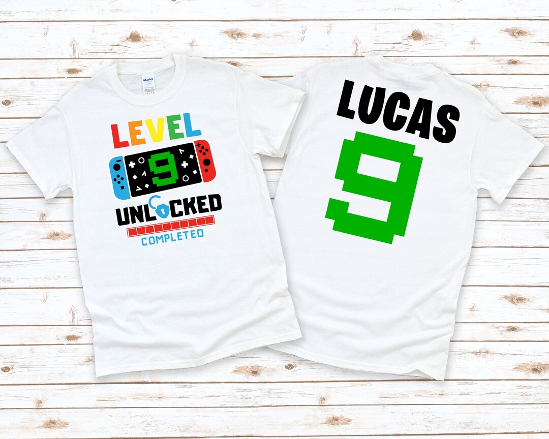 Video Game Birthday Shirt, 9th Birthday Boy Gamer Tee, Boys Ninth Video ...