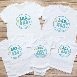 The Big One Surf Family Birthday Shirts, Boy Surfing Matching Family ...
