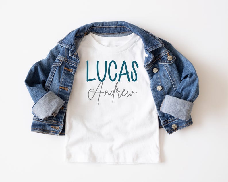 Personalized Name Baby Boy Onesie®, First and Middle Name Onesie ...
