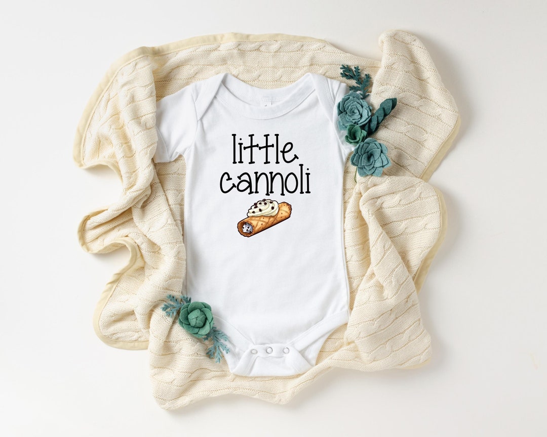 Little Cannoli Baby Onesie®, Gender Neutral Italian Pastry Shirt ...