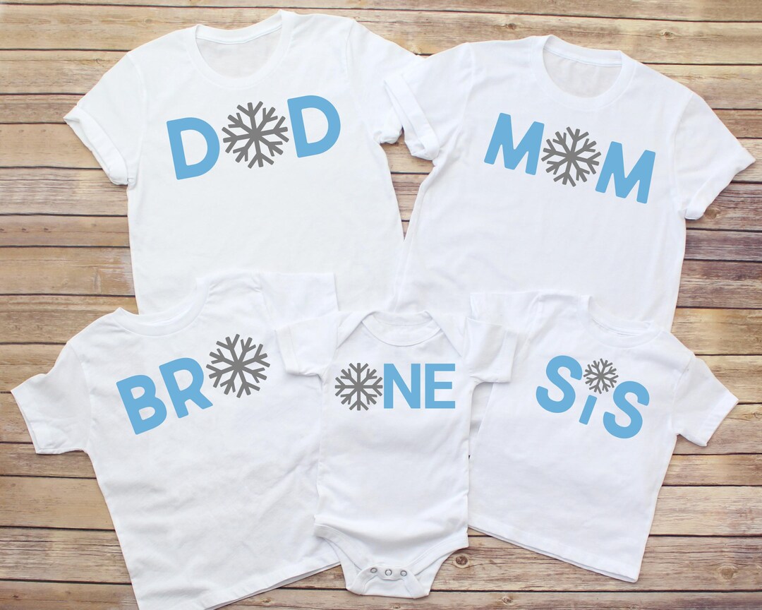Family Snowflake Birthday Shirts, Winter Onederland Birthday Shirts ...