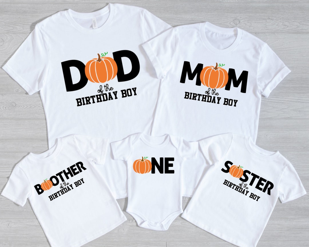 Fall Birthday Family Shirts, Matching Pumpkin First Birthday, Pumpkin ...