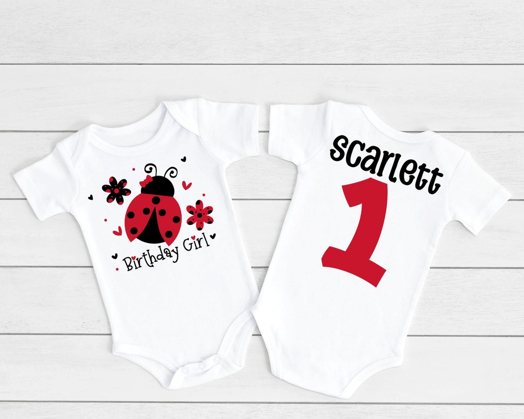 Ladybug First Birthday Shirt or Bodysuit, Girls Birthday Party ...