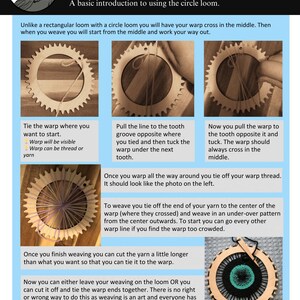 3 Pack of Circle Looms - Wooden Looms, Weaving Frames, Round Looms ...