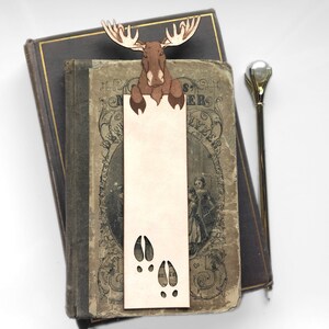 Personalized Leather Moose Bookmark, a Great Moose Themed Gift! - Etsy
