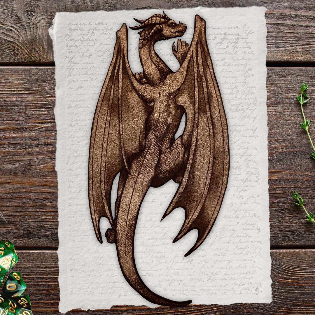 Climbing Dragon Leather Bookmark: Fantasy Book Lover Gift - Etsy