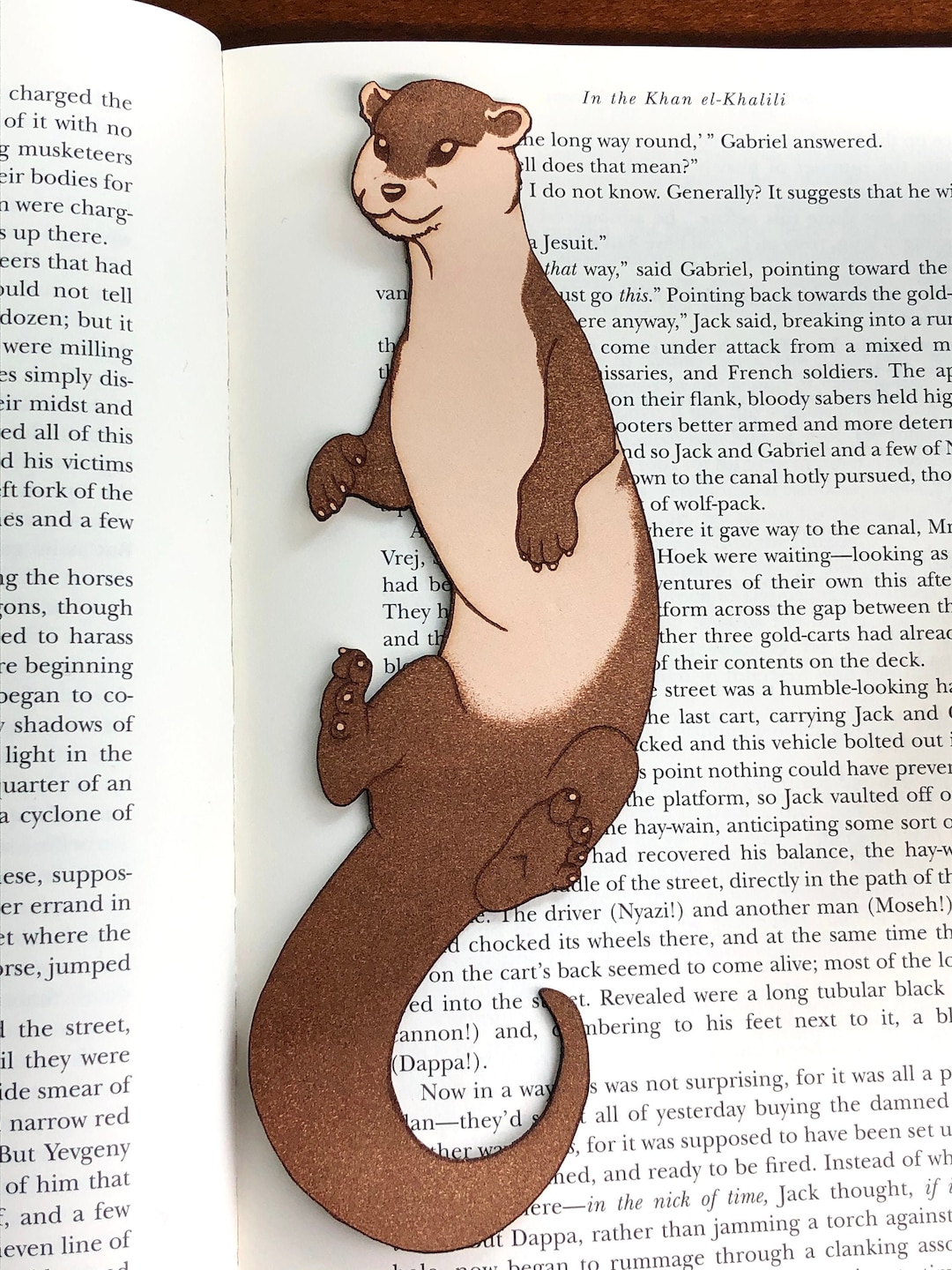 Leather Otter Bookmark, This Otter Themed Office Buddy is Made in the ...