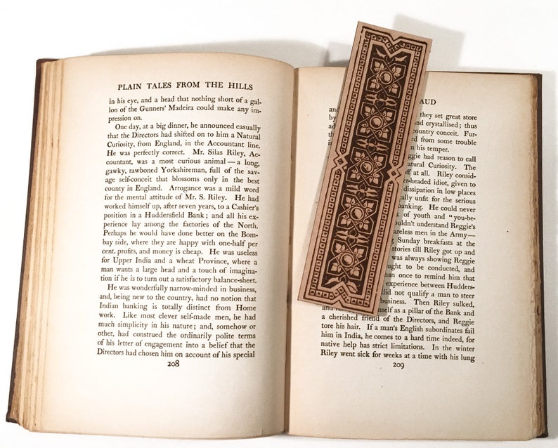 Historical Geometric Design Leather Bookmarks. Classical - Etsy