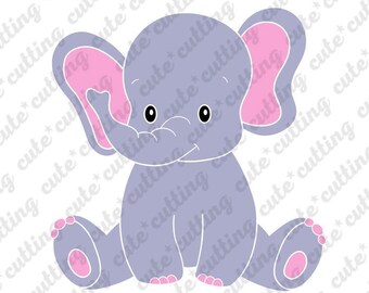 Baby shower elephant svg | Etsy