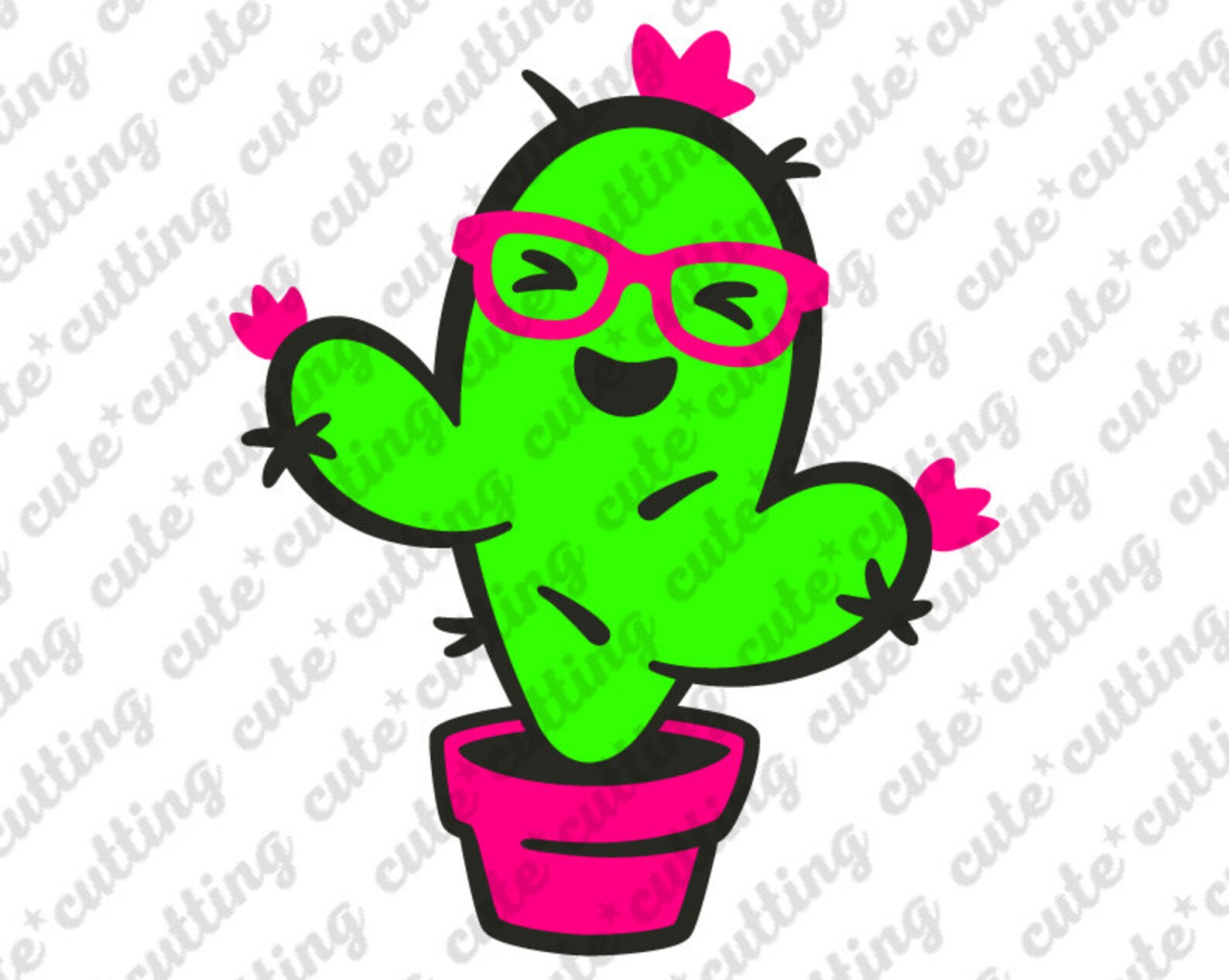 Cactus svg Cute cactus svg Succulent Svg cacti svg plant | Etsy