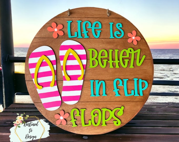 Flip Flops Door Hanger - Etsy