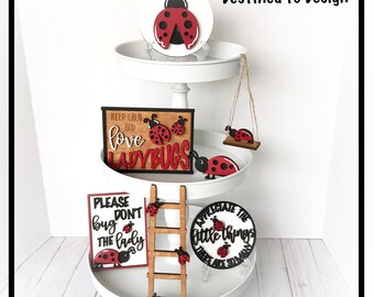 Ladybug Tiered Tray - Etsy