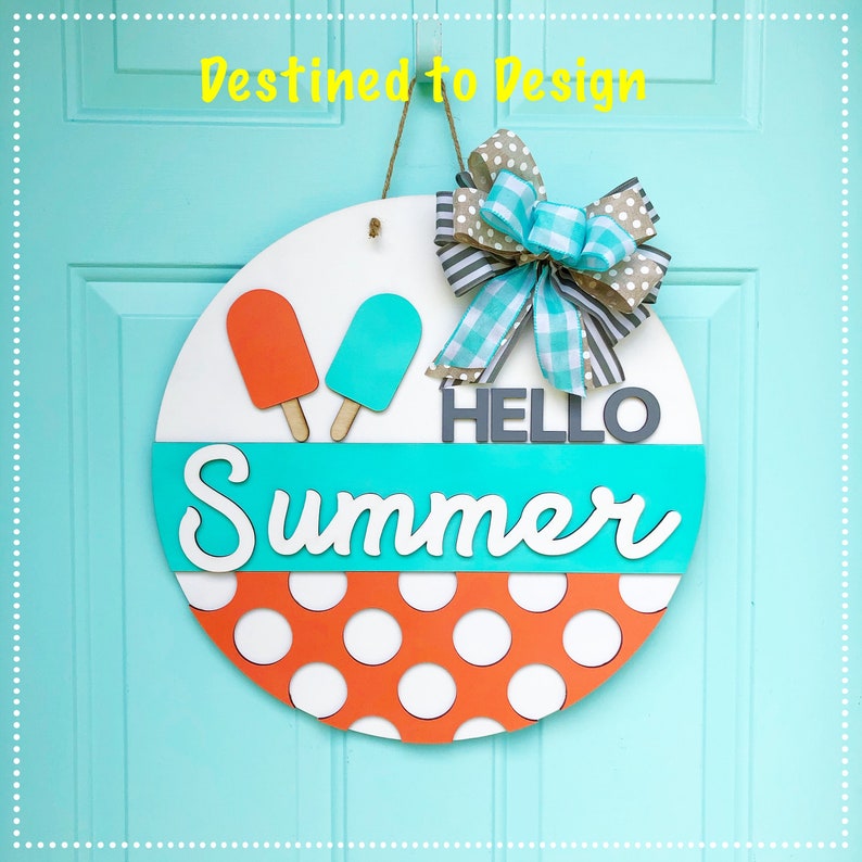 Hello Summer Door Hanger - Etsy