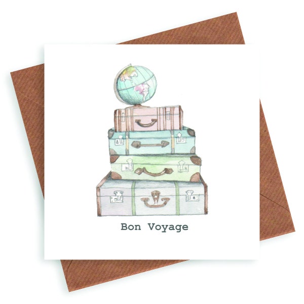 Bon Voyage Card - Etsy UK