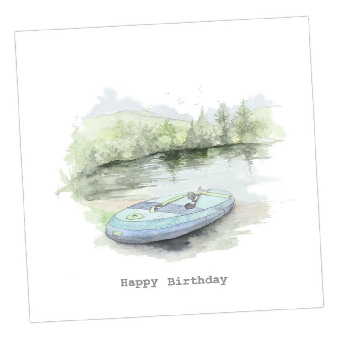 Birthday Card / Greeting Card / Sup Card / Sup / Paddle Board Card ...