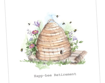 Bee Retirement Card - Etsy UK