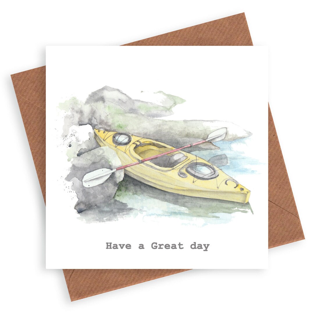 Birthday Card / Card for Him / Card for Her / Sport Card / Kayak ...