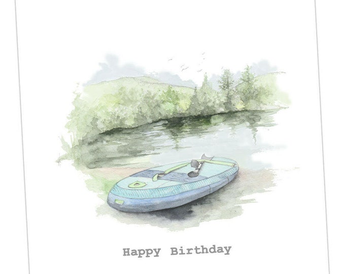 SUP Birthday Boy Card - Etsy UK