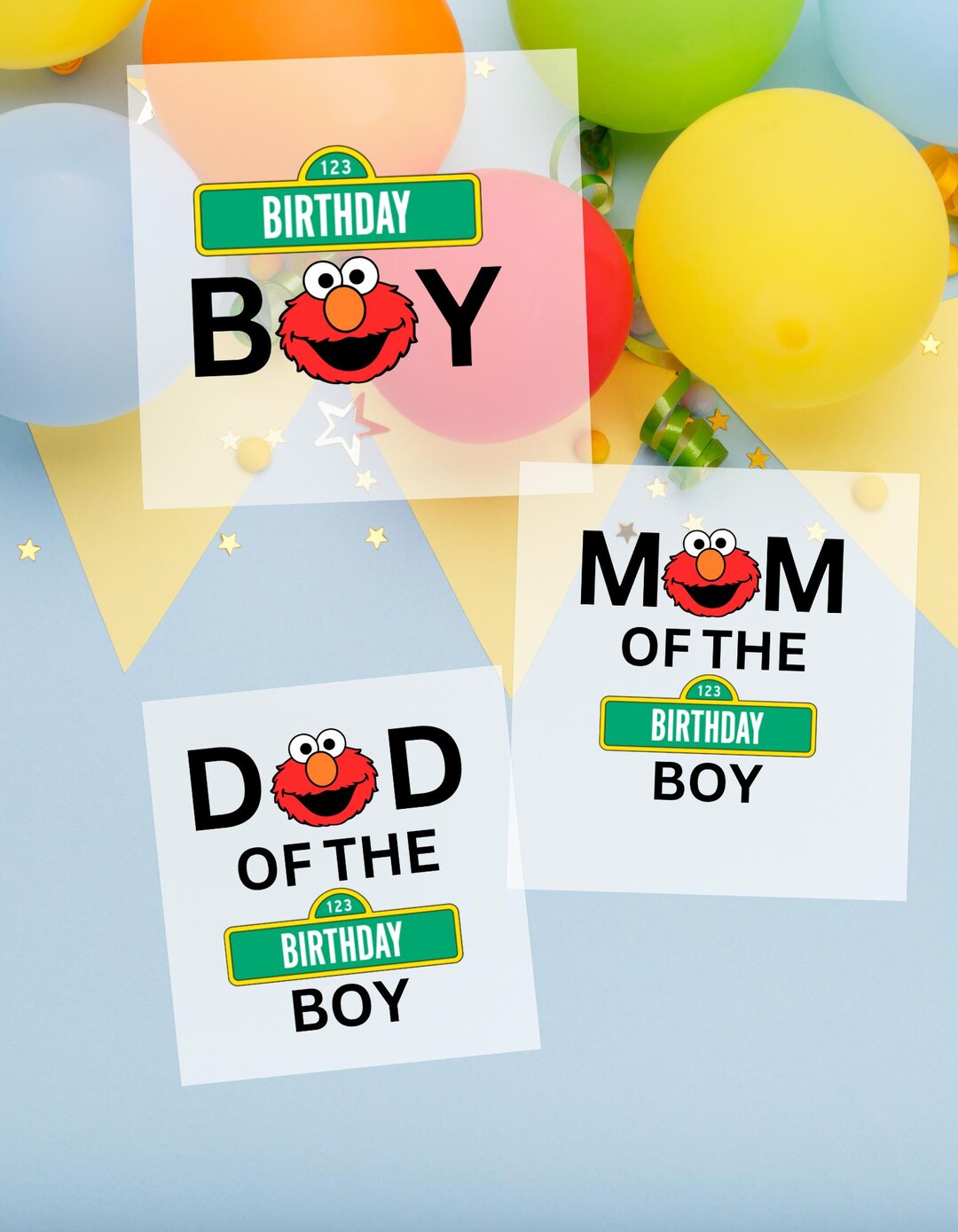 Elmo Family Matching Birthday PNG Sesame Street Digital Download - Etsy