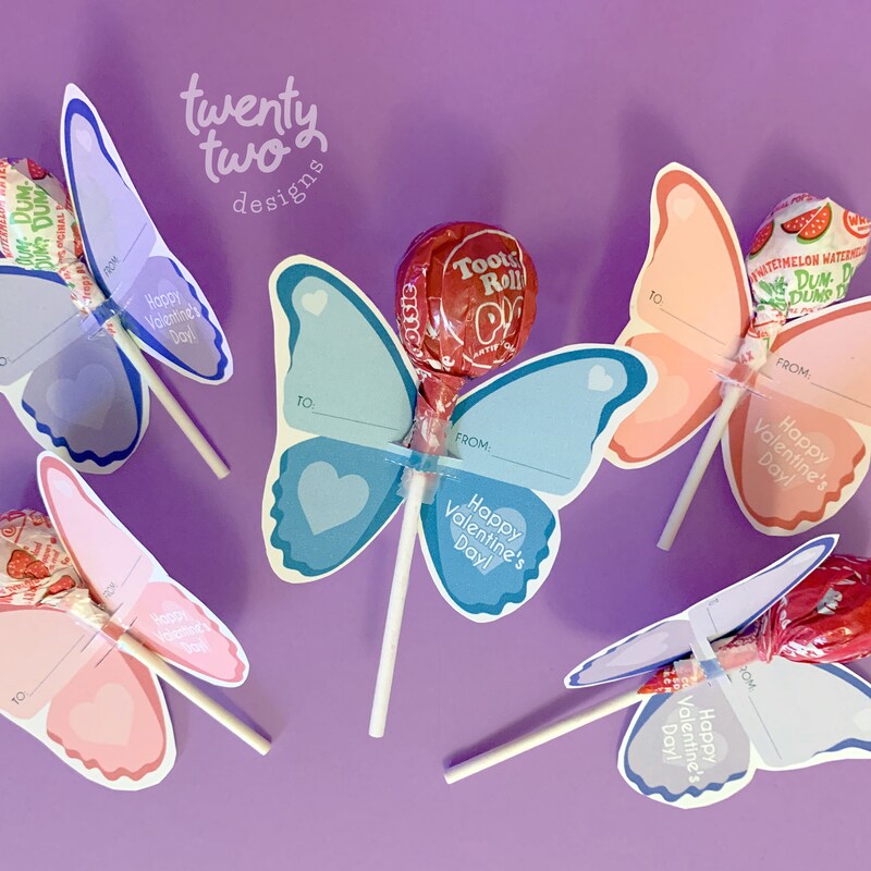 Butterfly Valentine - Etsy