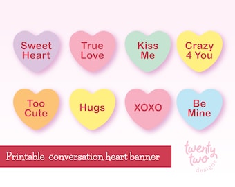 Printable Happy Valentine's Day Banner / Printable - Etsy