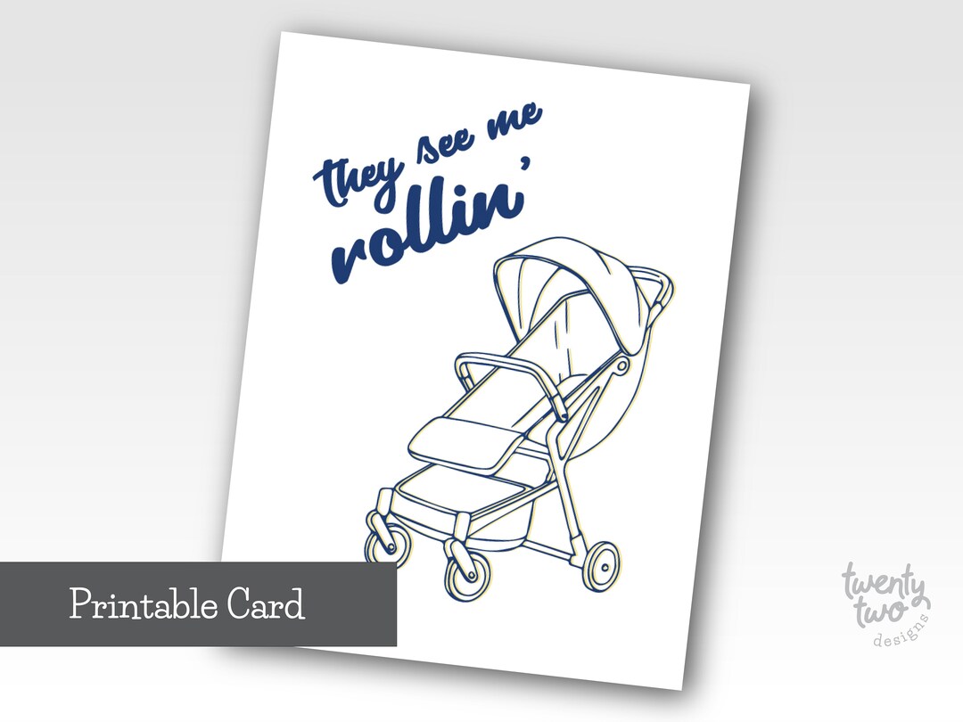 Printable Baby Shower Card, Funny New & Expecting Parents Cards, Blank ...