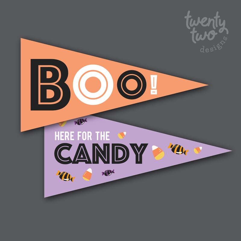 Halloween Pennant Flag - Etsy