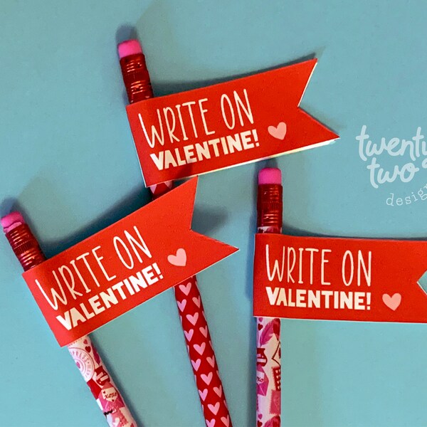 Pencil Printable Tag - Etsy