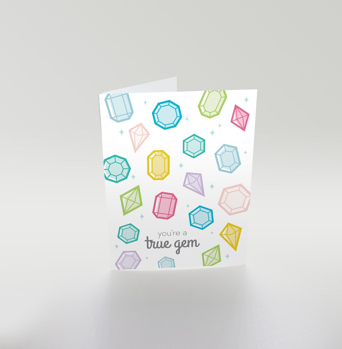 You're a True Gem Card for a Friend Just Because - Etsy