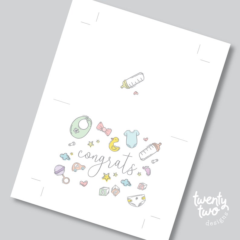 Printable Congratulations Pregnancy Card Baby & Expecting - Etsy