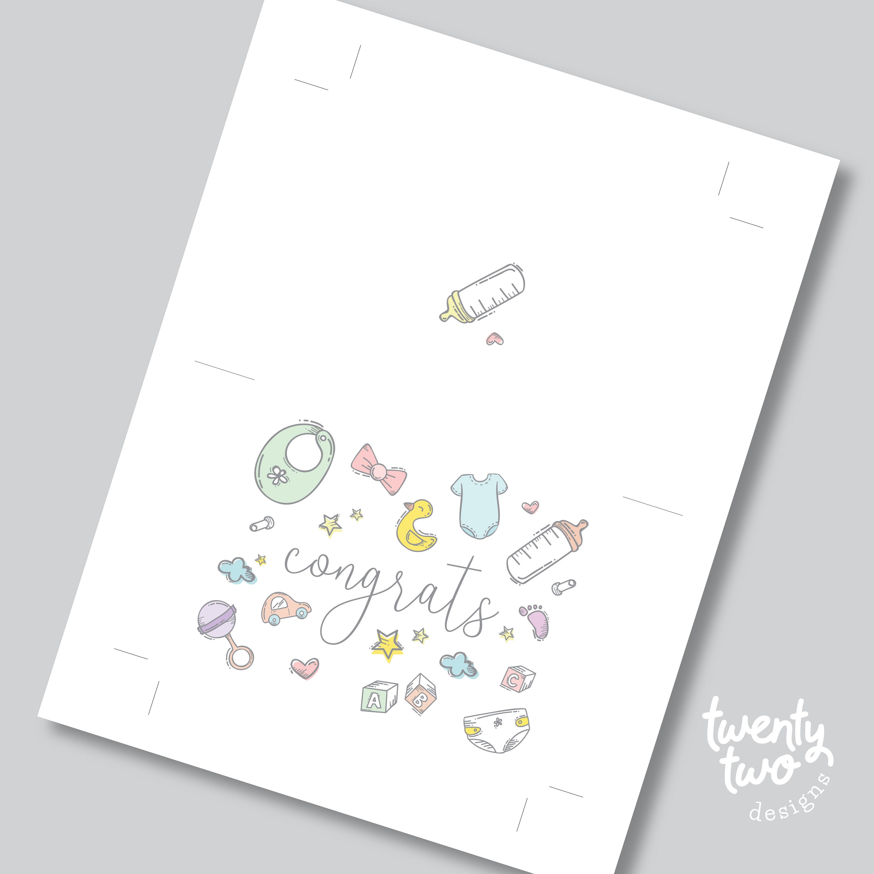 Printable Congratulations Pregnancy Card Baby & Expecting - Etsy